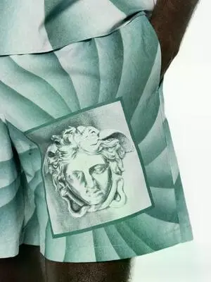 Versace The Vortex Medusa-print Shorts
