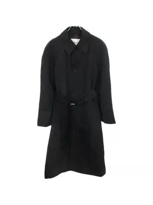 Burberry 2020s Belted Wool Coat - Black