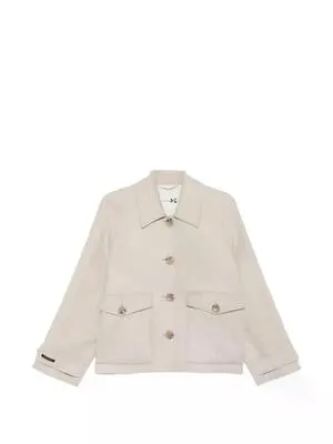 MANZONI 24 Button-up Patch-pocket Jacket - Neutrals
