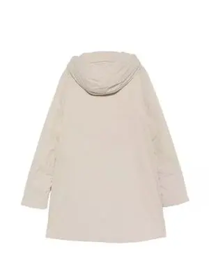 K-WAY Hooded Logo-patch Coat
