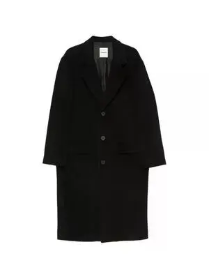 Sandro William Single-breasted Overcoat - Black