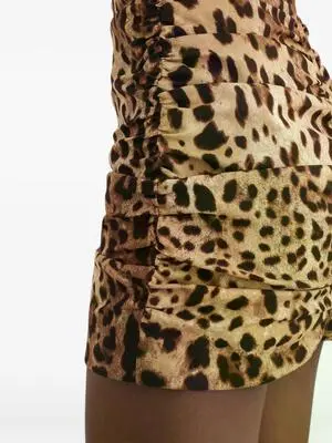 Dolce & Gabbana Leo-print Charmeuse Dress