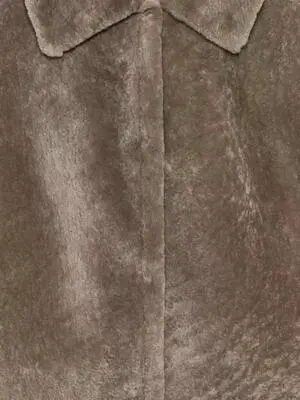 MANZONI 24 Shearling-finish Collared Jacket