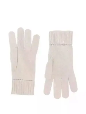 Eleventy Fair Isle-knit Ribbed-cuff Gloves