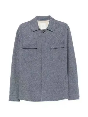 Eleventy Flap-pocket Shirt Jacket - Blue