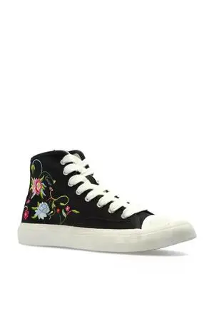 Kenzo Hoshi High Floral-embroidered Sneakers