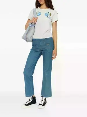 Kenzo Hoshi High Floral-embroidered Sneakers