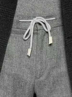 Eleventy Drawstring Pleated Trousers