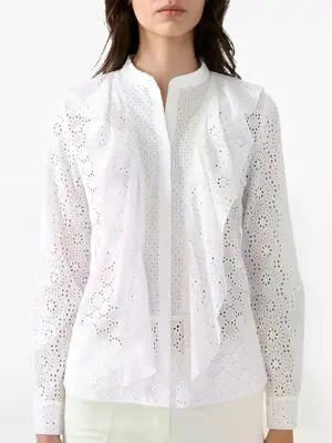 Barbara Bui Broderie Anglaise Shirt - White