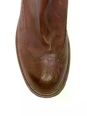 Eleventy Brogue Detail Chelsea Boots