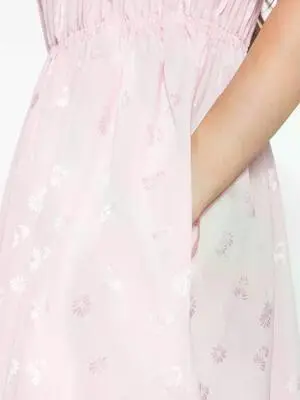 Cecilie Bahnsen Christy Floral-jacquard Dress - Pink