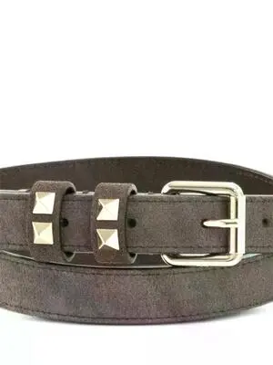 Valentino Garavani Rockstud Suede Belt