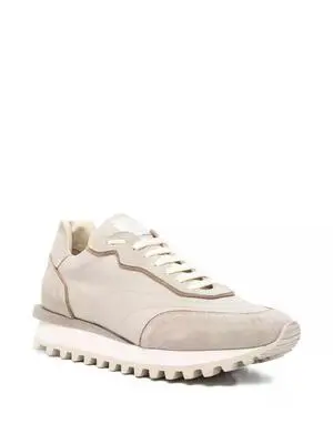 Eleventy Panelled Ridged-sole Sneakers