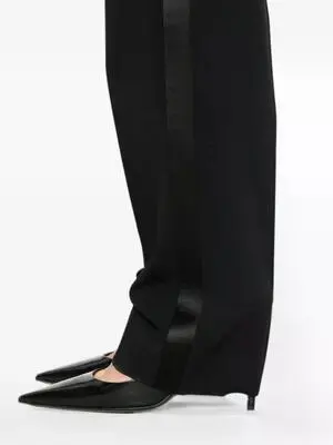 Giorgio Armani Satin-trim Pleated Trousers