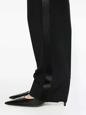Giorgio Armani Satin-trim Pleated Trousers