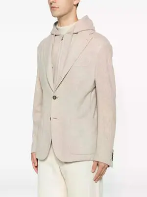Eleventy Hooded Single-breasted Jacket