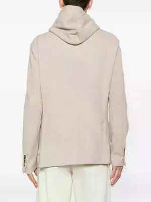 Eleventy Hooded Single-breasted Jacket