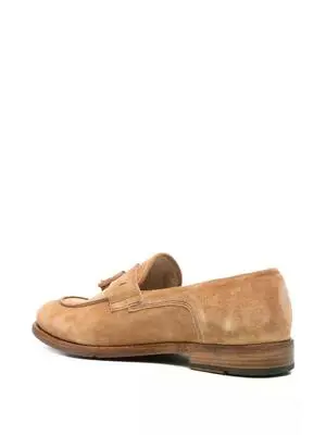 Eleventy Tassel-detail Suede Loafers