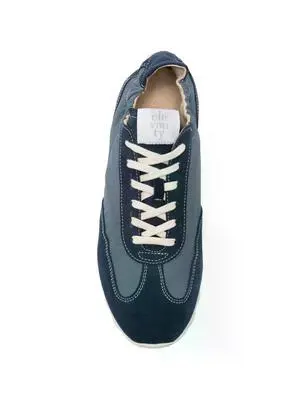 Eleventy Panelled Suede-trimmed Sneakers