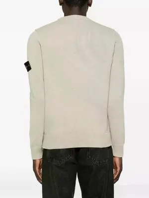 Stone Island 5100072 Lambswool Sweater - Neutrals