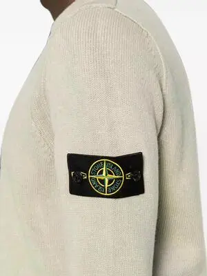 Stone Island 5100072 Lambswool Sweater - Neutrals
