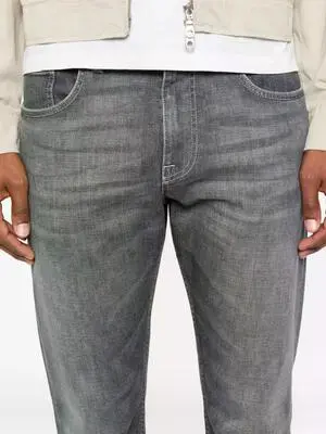 Eleventy Faded-effect Slim-fit Jeans