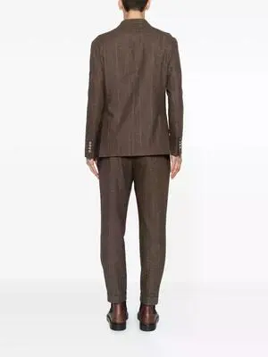 Eleventy Double-breasted Pinstripe-pattern Suit
