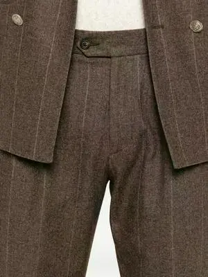 Eleventy Double-breasted Pinstripe-pattern Suit