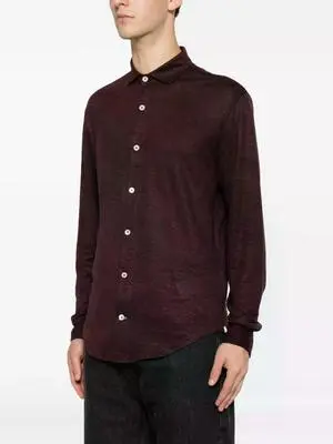 Eleventy Long-sleeve Linen Shirt