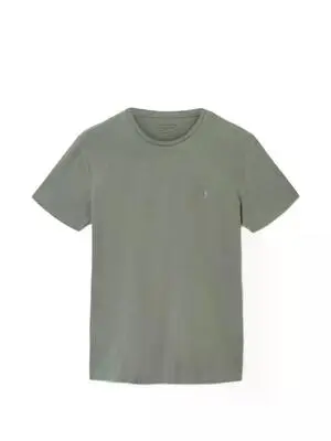 ALLSAINTS Embroidered-logo Slim-fit T-shirt - Green