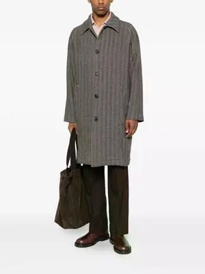 Eleventy Herringbone Cashmere Coat