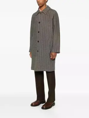 Eleventy Herringbone Cashmere Coat