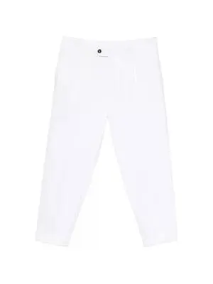 Eleventy Pleated Front Tailored Trousers - White