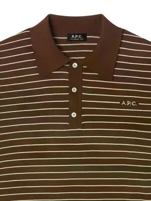 A.p.c. Striped Short-sleeve Polo Shirt