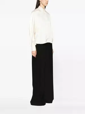 Brunello Cucinelli Balloon-sleeve Silk Shirt