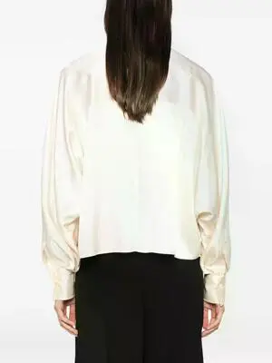 Brunello Cucinelli Balloon-sleeve Silk Shirt