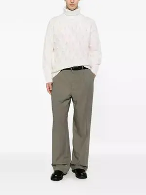 Eleventy Cable-knit Roll-neck Sweater