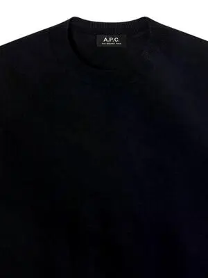 A.p.c. Logo-embroidered Wool Sweater