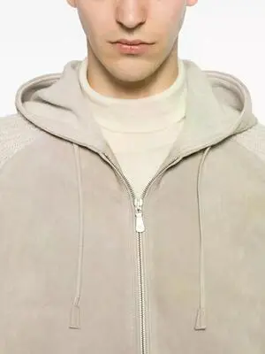 Eleventy Suede Panelled Jacket