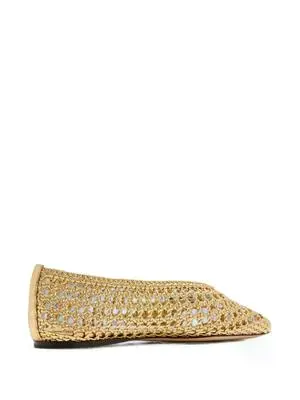 LOEFFLER RANDALL Emery Ballet Flats - Gold