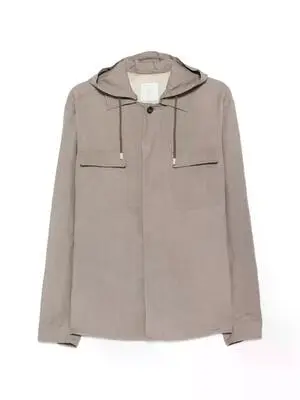 Eleventy Hooded Flap-pocket Jacket - Green