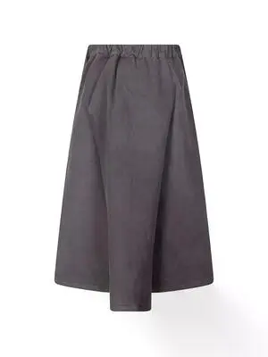 Labo.art Elasticated-waist Cotton Midi Skirt