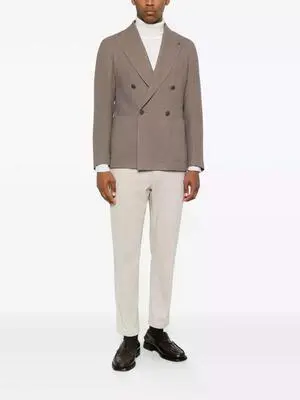 Eleventy Slim-fit Chino Trousers - Neutrals
