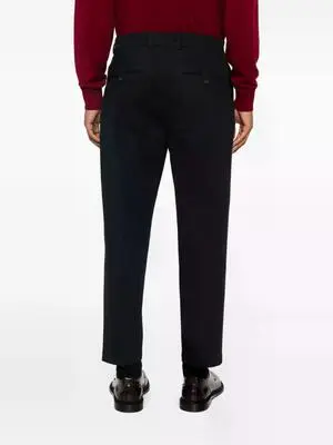 Eleventy Pleated Cotton-blend Trousers