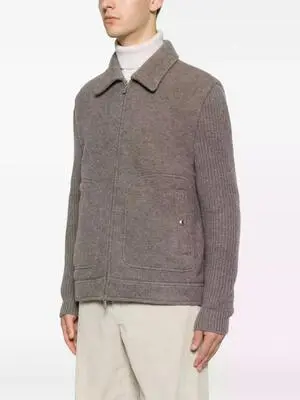 Eleventy Knit-sleeves Jacket