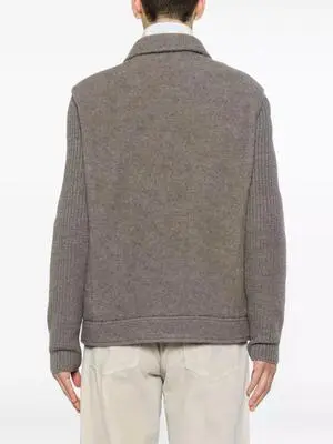 Eleventy Knit-sleeves Jacket