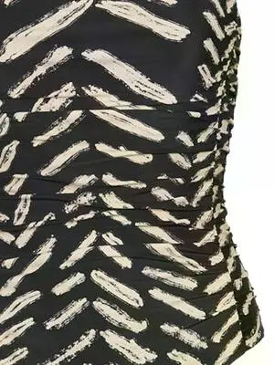 Johanna Ortiz Abstract Print Ruched Swimsuit