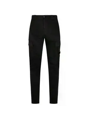 C.P. COMPANY Lens-detail Cargo Pants - Black