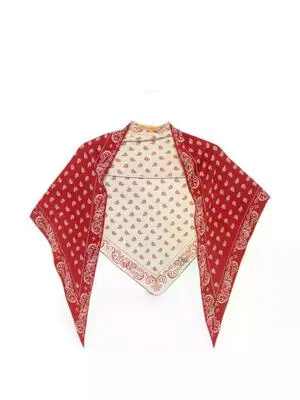 Guest In Residence Paisley-print Bandana Scarf - Red