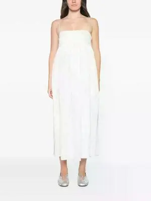 Cecilie Bahnsen Vilma Embroidered Bow Detail Dress